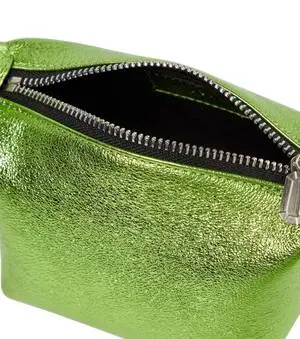 EERA Eéra Moonbag Metallic Leather Clutch - Green
