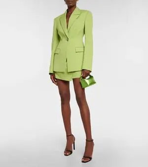 EERA Eéra Moonbag Metallic Leather Clutch - Green