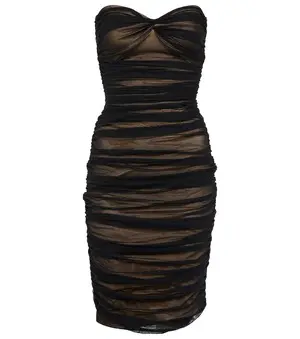 Norma Kamali Walter Mesh Mini Dress