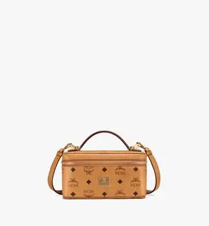 Mcm Rockstar Vanity Case - Cognac