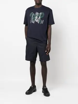 Giorgio Armani Organic Cotton Track Shorts