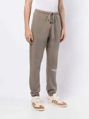 Fear Of God Logo-print Drawstring Track Pants - Brown
