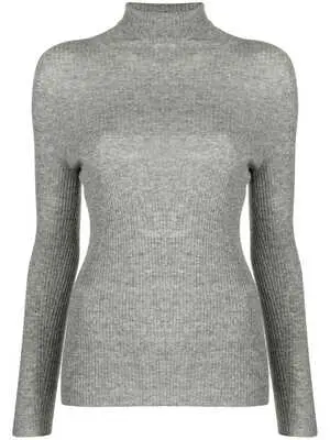 Fabiana Filippi Grey Roll Neck Jumper