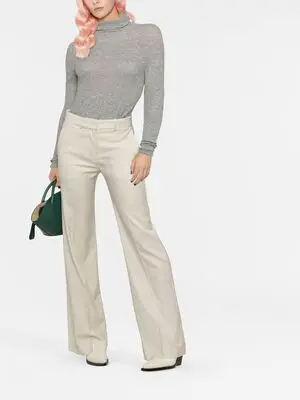 Fabiana Filippi Ribbed Roll-neck Jumper - Grey