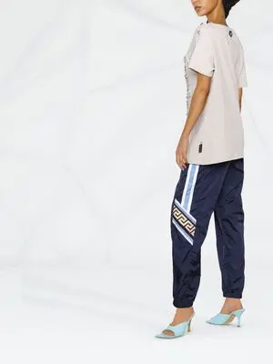Philipp Plein Logo-print T-shirt With Crystal Embellishments - Neutrals