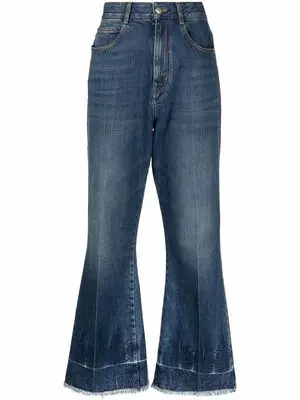 Stella McCartney The '90s Cropped Flared Jeans