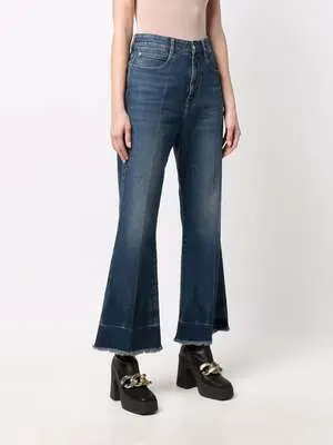 Stella McCartney The '90s Cropped Flared Jeans