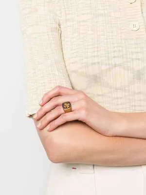 GOOSSENS Talisman Clover Signet Ring