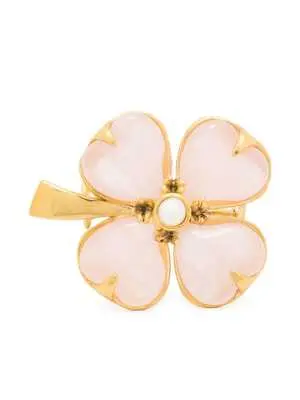 GOOSSENS Four-leaf Clover Brooch - Gold