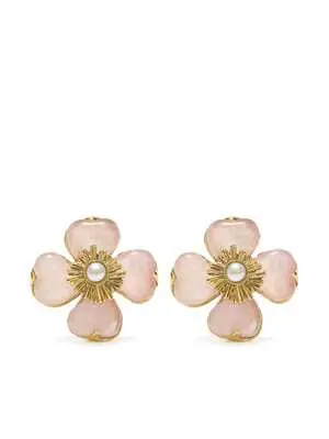 GOOSSENS Goossens Trefle Quartz Earrings Pink