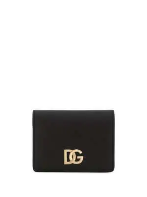 Dolce & Gabbana Dg-logo Leather Wallet - Black