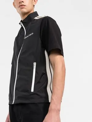 Palm Angels Logo-print Zip-front Jacket - Black