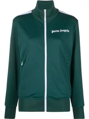 Palm Angels Full Zip Sweatshirts Hoodies For Women