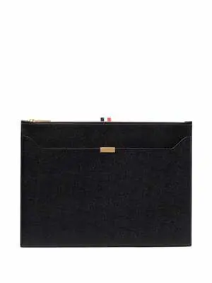 Thom Browne Zipped Clutch - Black