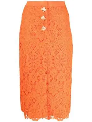 SELF-PORTRAIT Lace Pencil Skirt