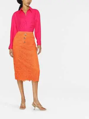 SELF-PORTRAIT Lace Pencil Skirt