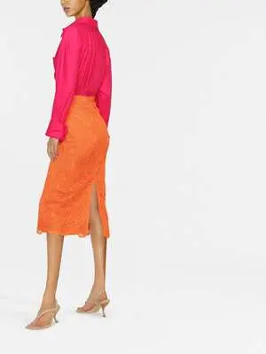 SELF-PORTRAIT Lace Pencil Skirt