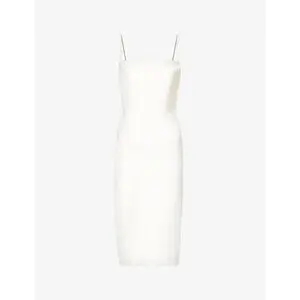 House Of Cb Satin Corset Midi Dress