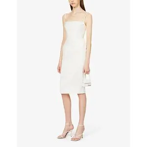 House Of Cb Satin Corset Midi Dress