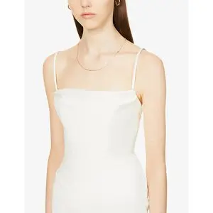 House Of Cb Satin Corset Midi Dress