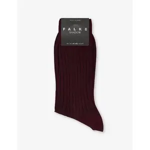 Falke Falke Shadow Striped Cotton-Blend Socks 8594 Rioja