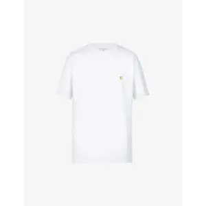 Carhartt Work In Progress Chase Brand-embroidered Cotton-jersey T-shirt - White