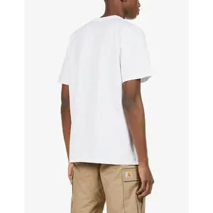 Carhartt Work In Progress Chase Brand-embroidered Cotton-jersey T-shirt - White