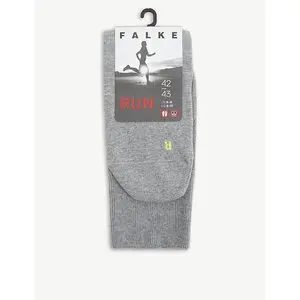 Falke FALKE Run Reinforced Cotton-Blend Socks Light Grey