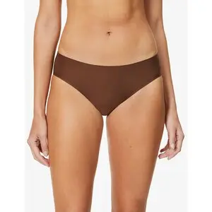 Chantelle Soft Stretch Seamless One-size Brazilian Briefs 1 Size Walnut