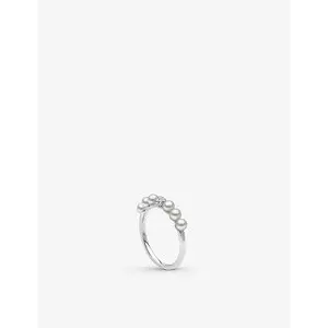 Yoko London Eclipse Akoya Pearl And Diamond Ring - White Gold