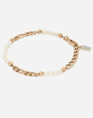 Dolce & Gabbana Link Necklace With Pearls