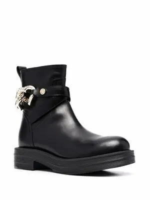 Moschino Heart-charm Ankle Boots