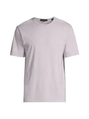 Vince Gart-dyed Crewneck T-shirt Purple Dust