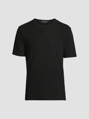 Vince Gart-dyed Crewneck T-shirt - True Black