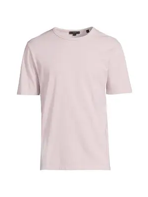 Vince Gart-dyed Crewneck T-shirt Washed Ink Rose