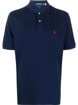 Polo Ralph Lauren Embroidered Logo Polo Shirt - Blue