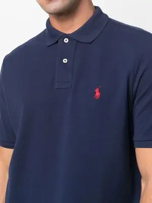 Polo Ralph Lauren Embroidered Logo Polo Shirt - Blue
