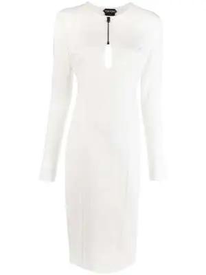 TOM FORD Keyhole Detail Midi Dress