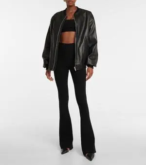 Magda Butrym Leather Bomber Jacket