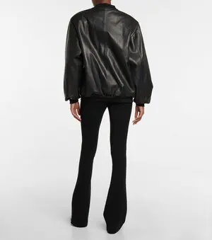 Magda Butrym Leather Bomber Jacket