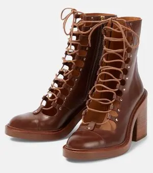 Chloé May Leather Ankle Boots