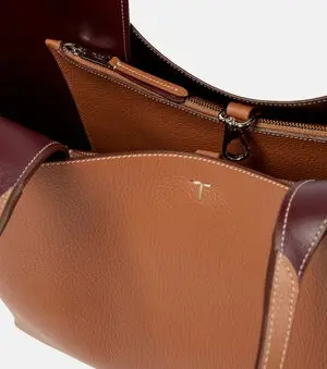 TOD'S Medium Leather Tote Bag - Brown