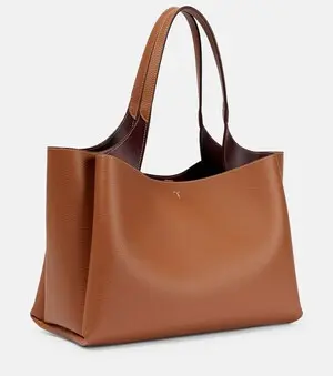 TOD'S Medium Leather Tote Bag - Brown