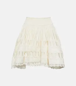 Alaïa Crinoline Mini Skirt - Beige