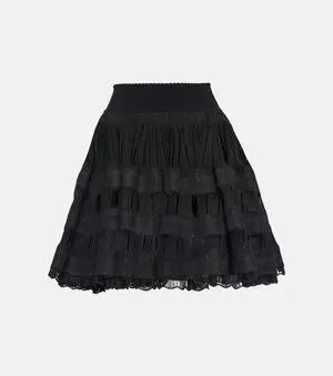 Alaïa Crinoline Miniskirt - Black