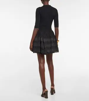 Alaïa Crinoline Miniskirt - Black