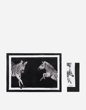 Dolce & Gabbana Set Linen Placemat And Napkin - Multicolor