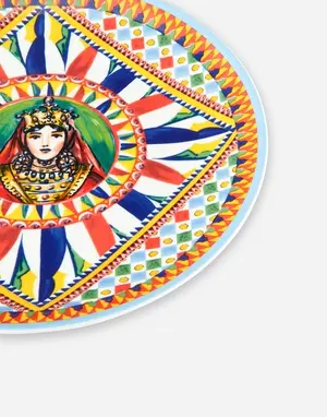 Dolce & Gabbana Set 2 Porcelain Dinner Plates - Multicolor