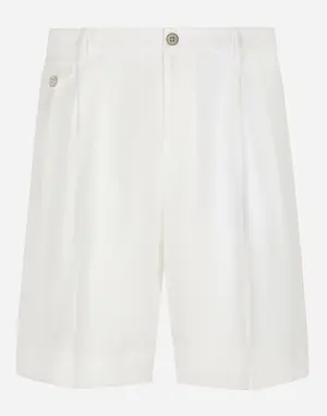Dolce & Gabbana Regular Fit Linen Shorts