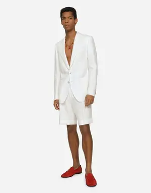 Dolce & Gabbana Regular Fit Linen Shorts